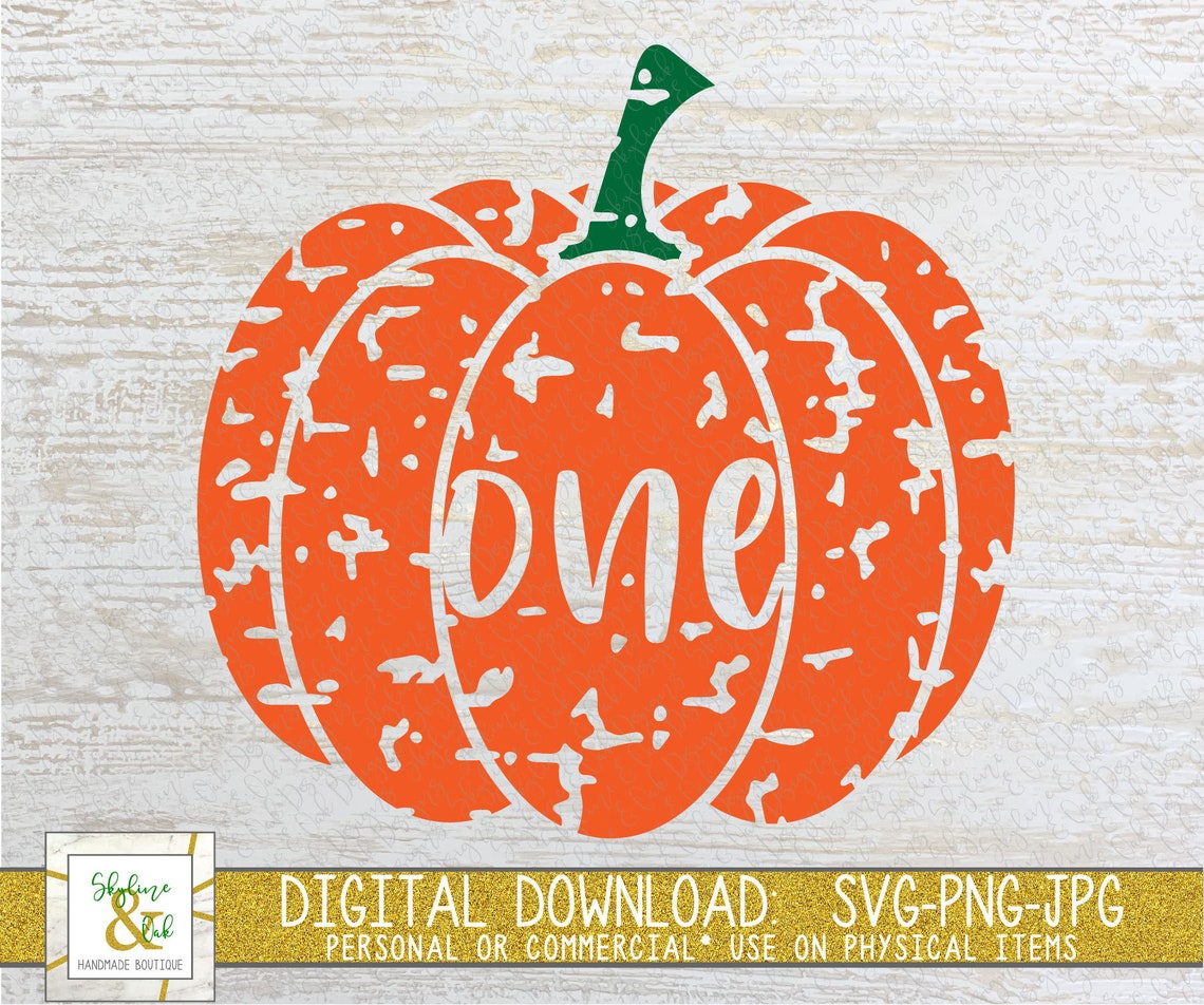 First Birthday Pumpkin SVG | One Pumpkin SVG | Birthday SVG | Fall ...