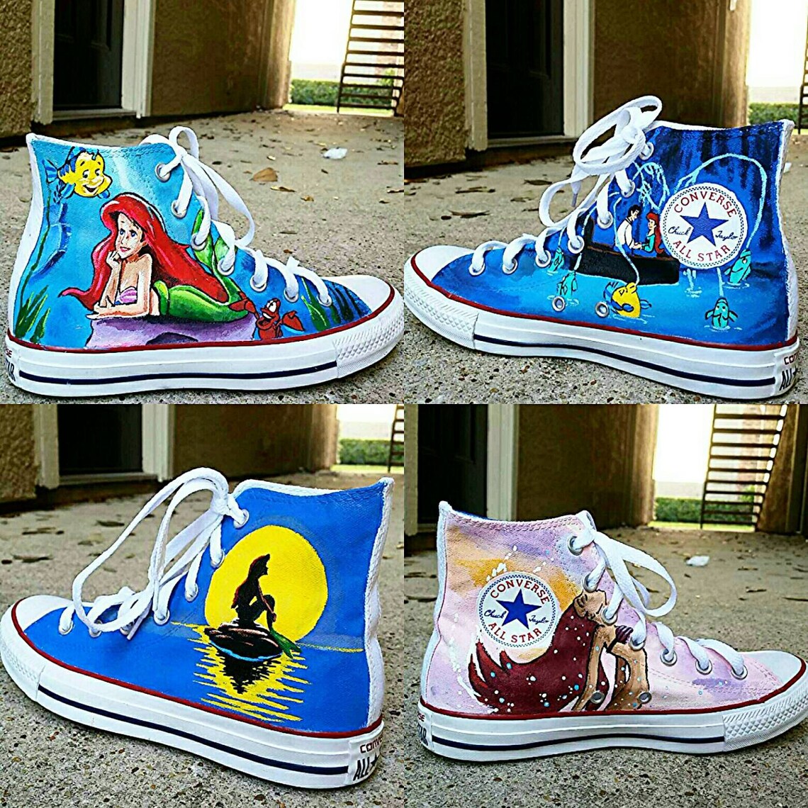 Hand Painted Converse : Your Choice of Characters | Etsy