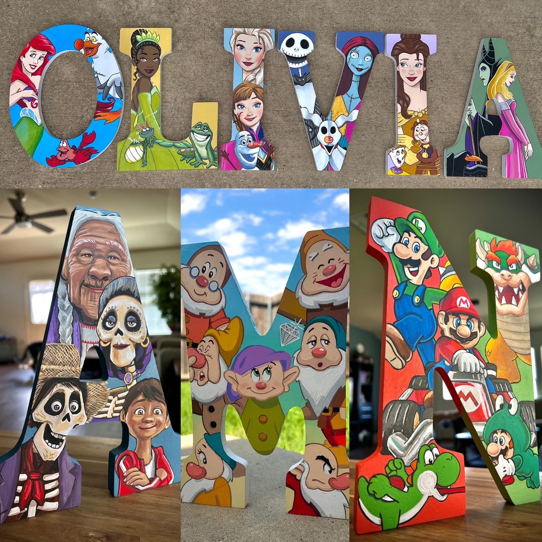 Hand Painted Custom Letters - Etsy