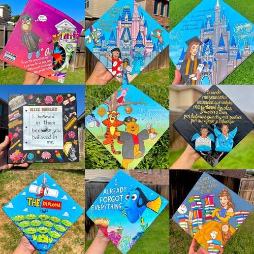 Graduation Cap Hand Painted - Etsy