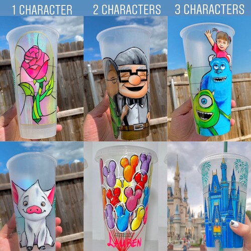Hand Drawn Starbucks Reusable Cups Your Choice of Character - Etsy