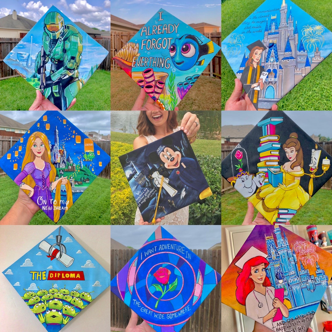 HAND PAINTED Graduation Cap - Etsy