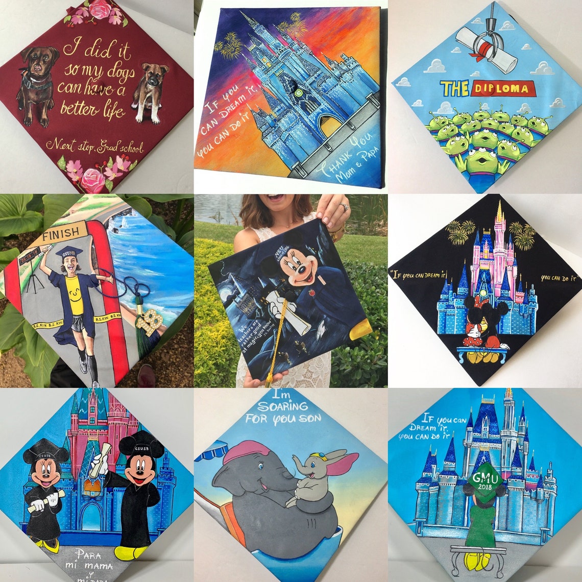 HAND PAINTED Graduation Cap - Etsy