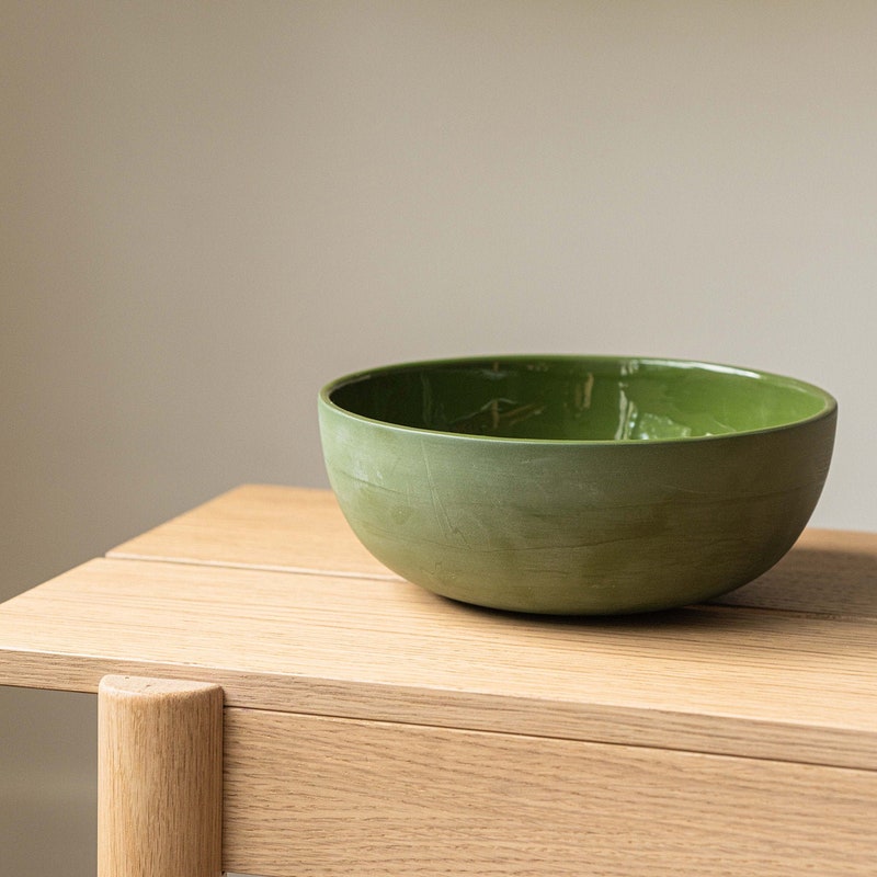 Green Ceramic Bowl - Etsy