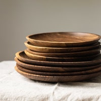 Modern Big Wooden Plate,natural Wood Texture Plate,handmade Wooden ...