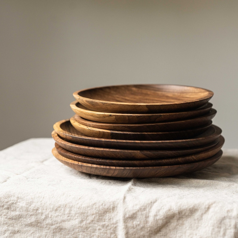 Wood Dinnerware - Etsy