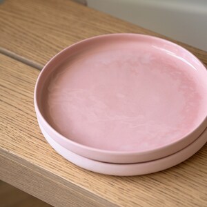 Dinner Plate Porcelain Dinner Powder Pink Plate Ceramic Dinnerware ...