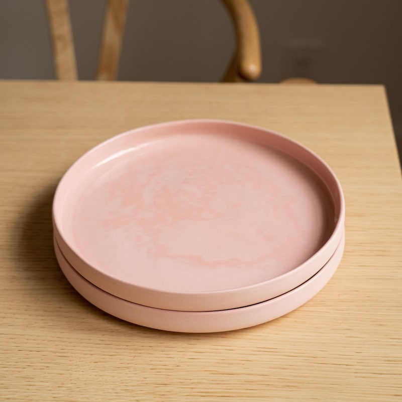 Pink Plate Set - Etsy