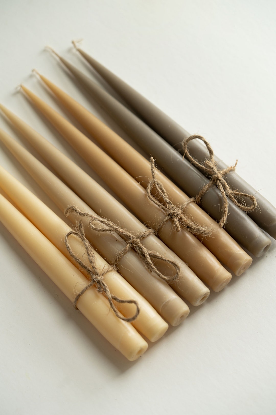 Narrow Taper Candle Unscented Handmade Candle Soy Candle Modern Candle ...