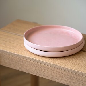 Dinner Plate Porcelain Dinner Powder Pink Plate Ceramic Dinnerware ...