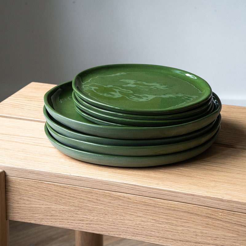 Ceramic Plate Set - Etsy