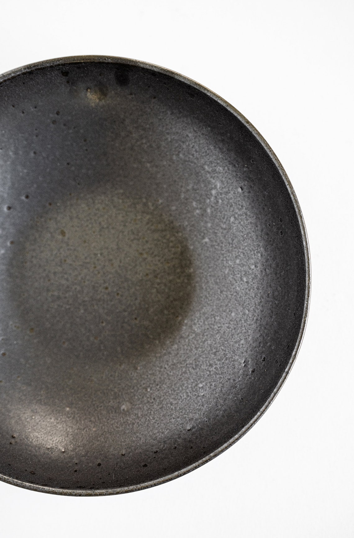 Black Stoneware Pasta Bowl Ceramic Dinnerware Black Dinner Plate ...