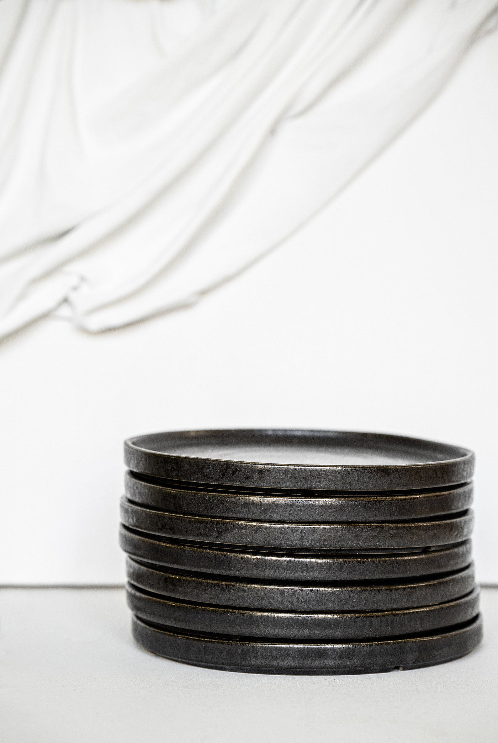 Black Stoneware Plate Black Ceramic Dinnerware Dinner Plate - Etsy