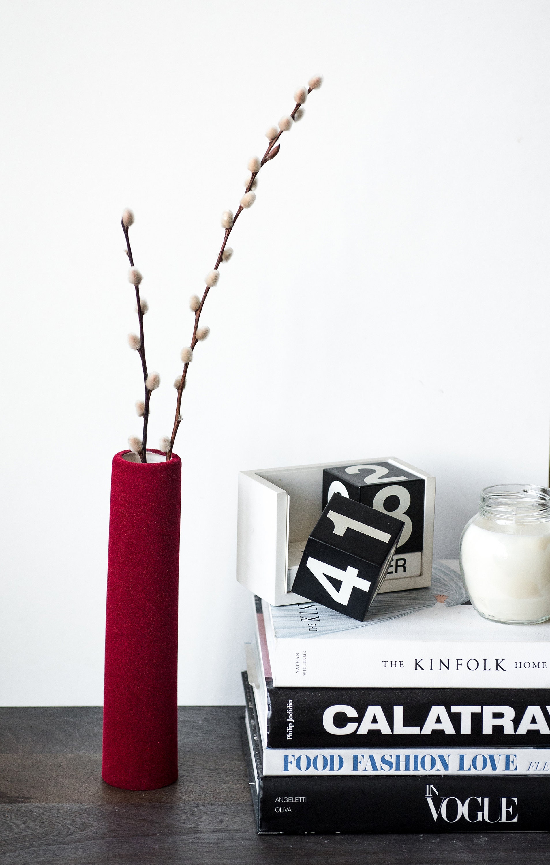 Tall Geometric Vase Ceramic Set of Home Decor Objects Bud Vase | Etsy