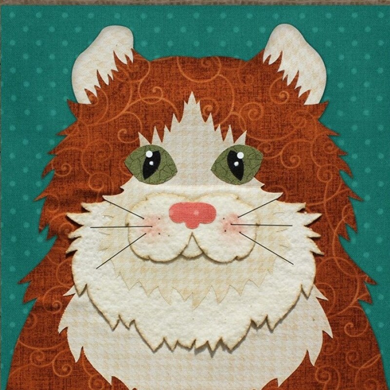 Cat Quilt Block - Etsy
