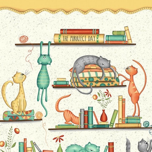 Cat Fabric Catnip Panel Windham Fabrics Sold by the Panel - Etsy
