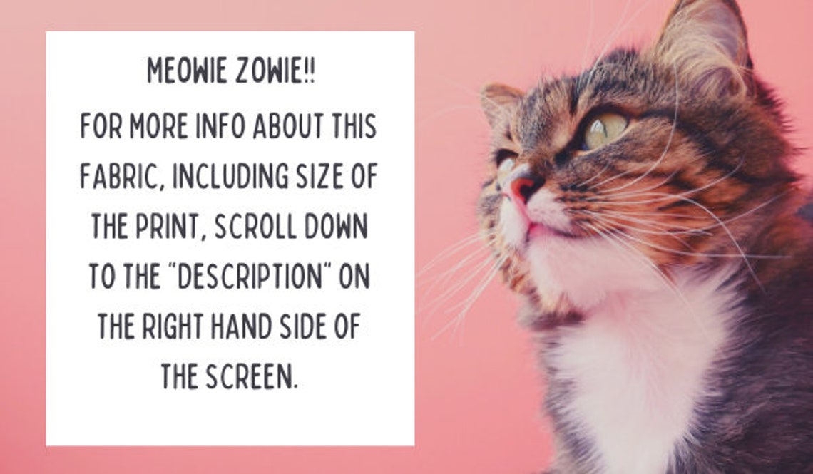 Cat Fabric Cat Breeds Packed Kittens Keith Kimberlin | Etsy