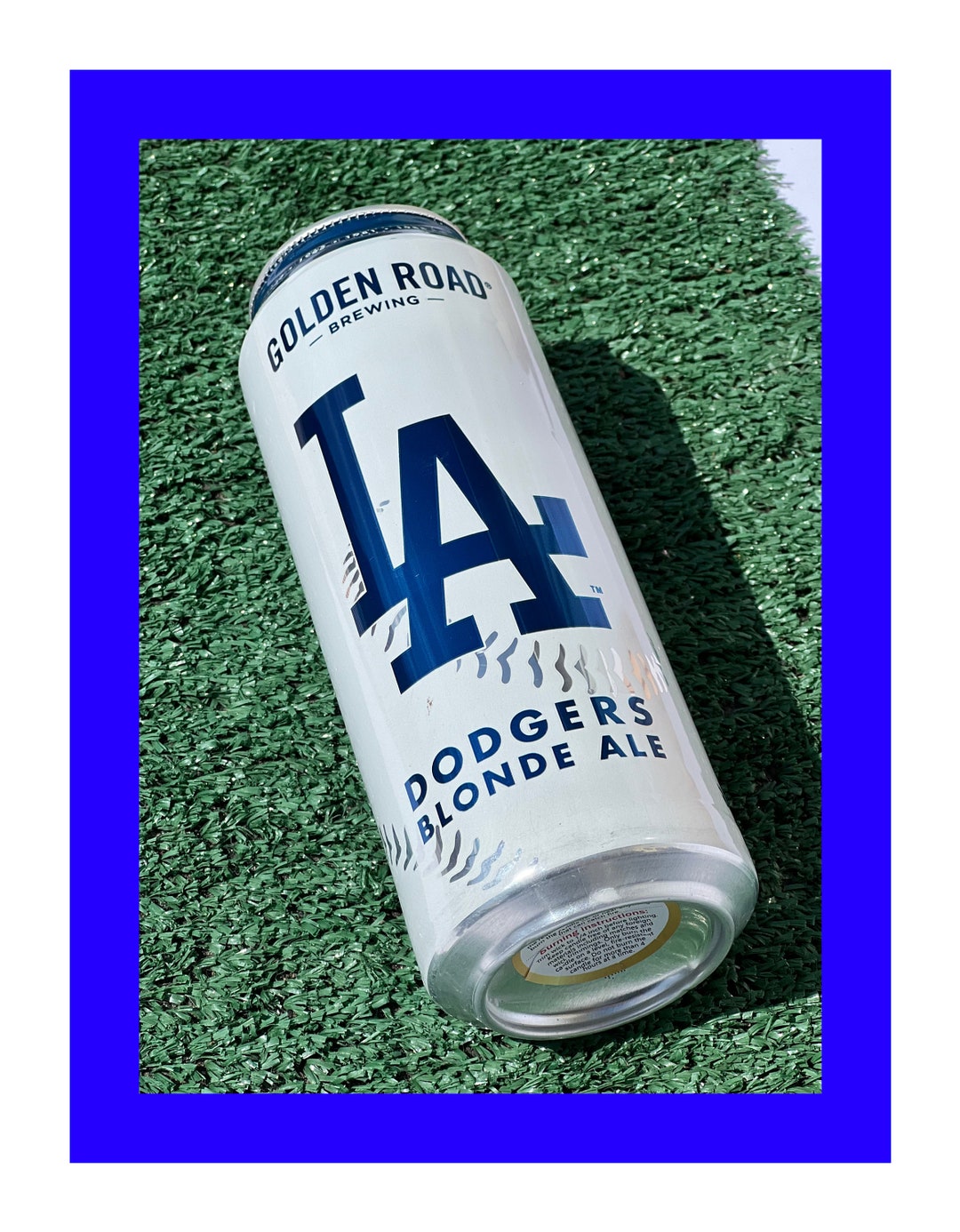 LA Dodgers Huge! Beer Can Candle | Dodgers Blonde Ale-golden Road ...