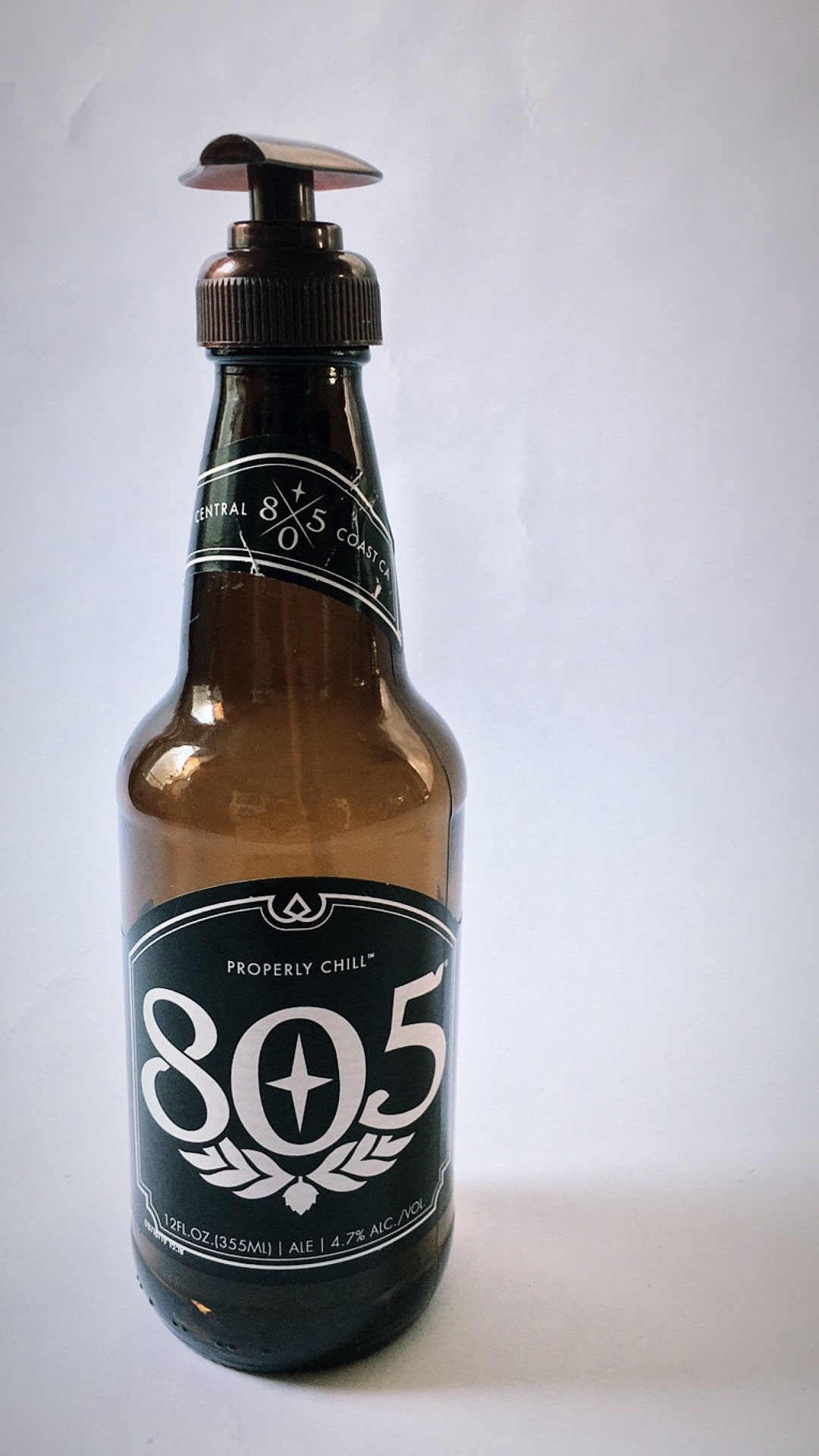 805 Beer - Firestone Walker Brewery | Beer Bottle Soap Dispenser (12oz ...