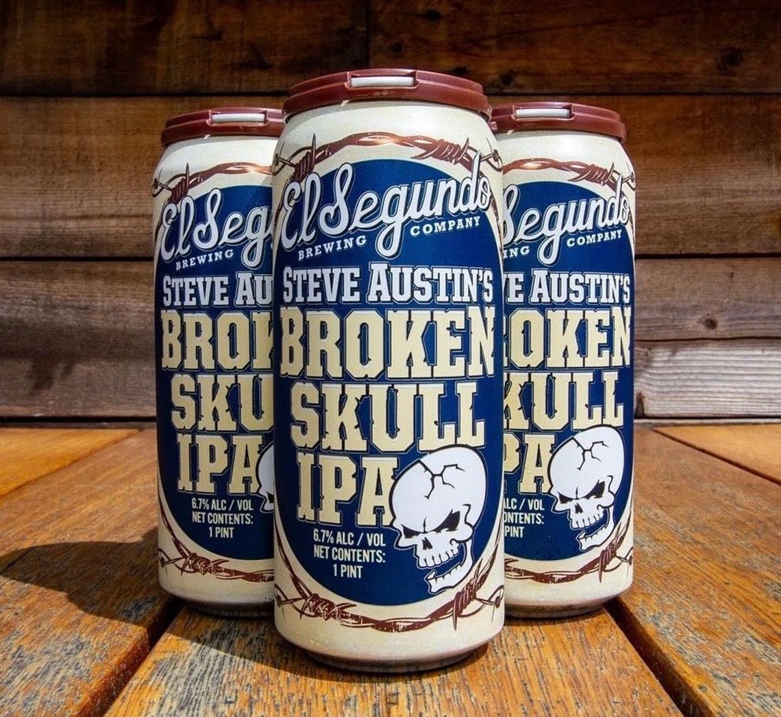 Stone Cold Steve Austin’s Broken Skull IPA - El Segundo Brewing Company ...