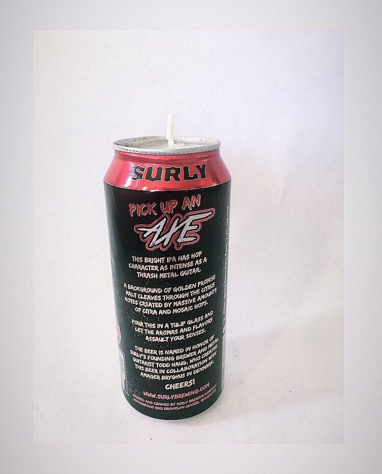 Axe Man IPA Surly Brewing Company Beer Can Candle 16oz - Etsy