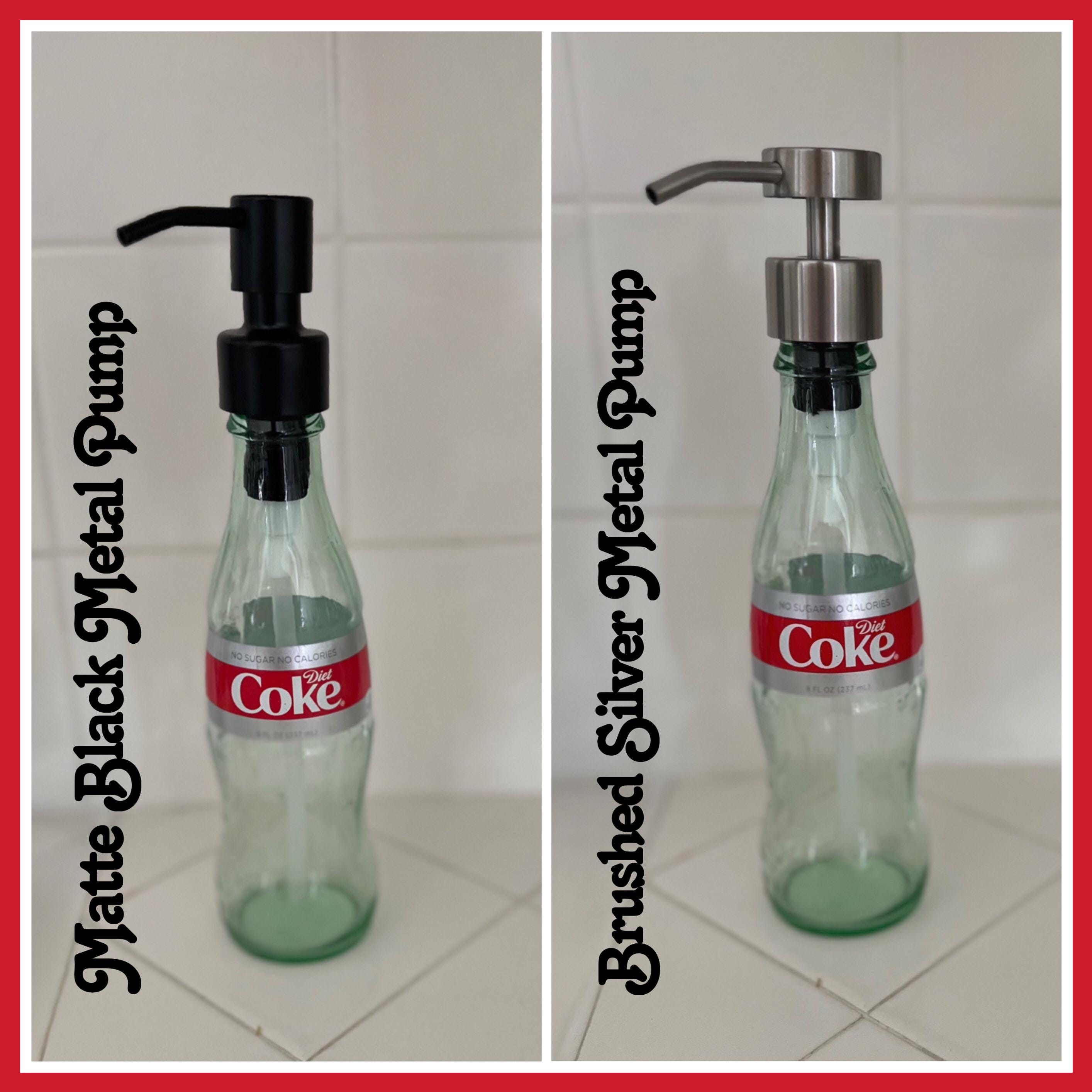 Classic Coca Cola + Diet Coke Bottle Pump Dispenser | Vintage Glass ...