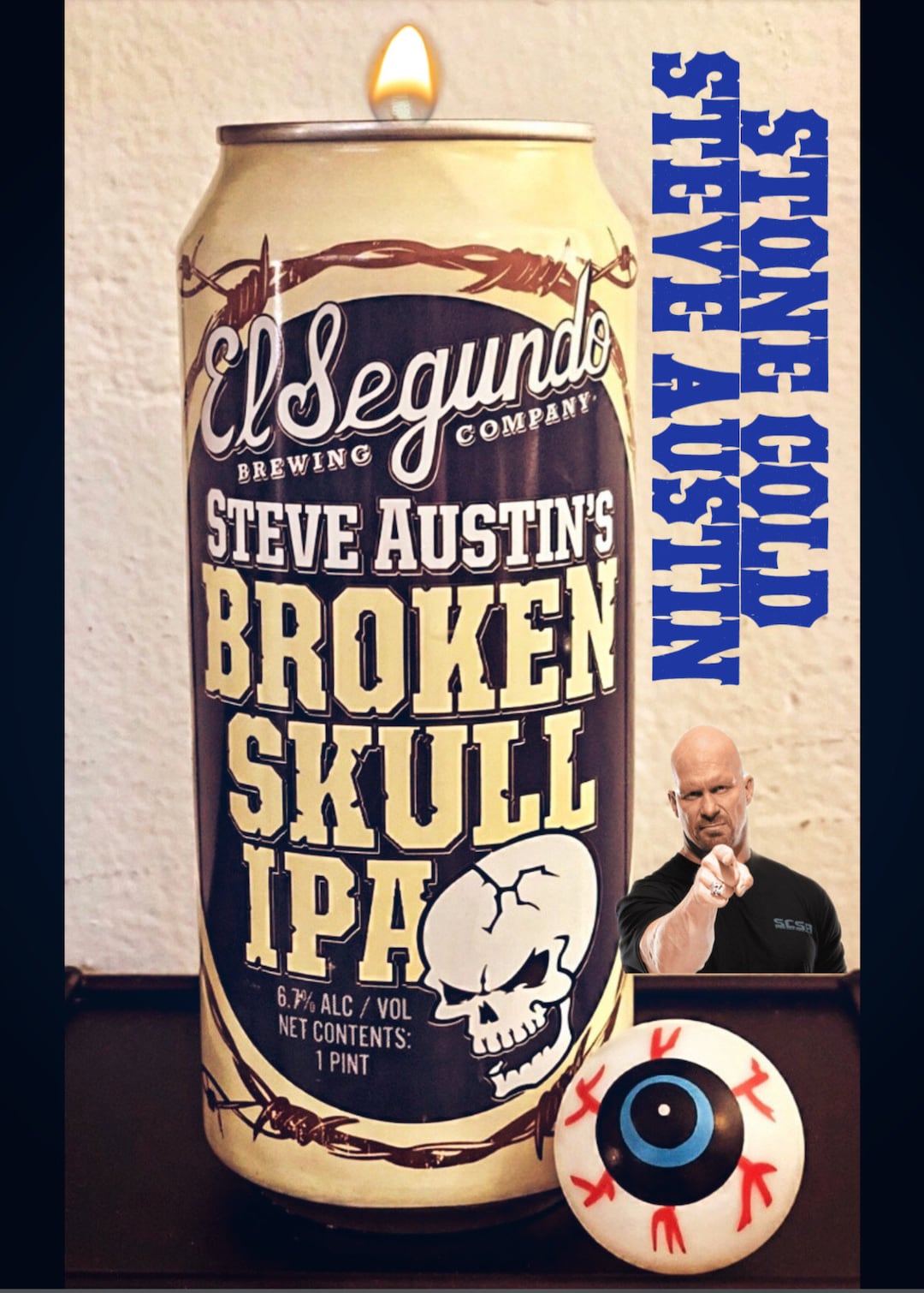 Stone Cold Steve Austin’s Broken Skull IPA - El Segundo Brewing Company ...
