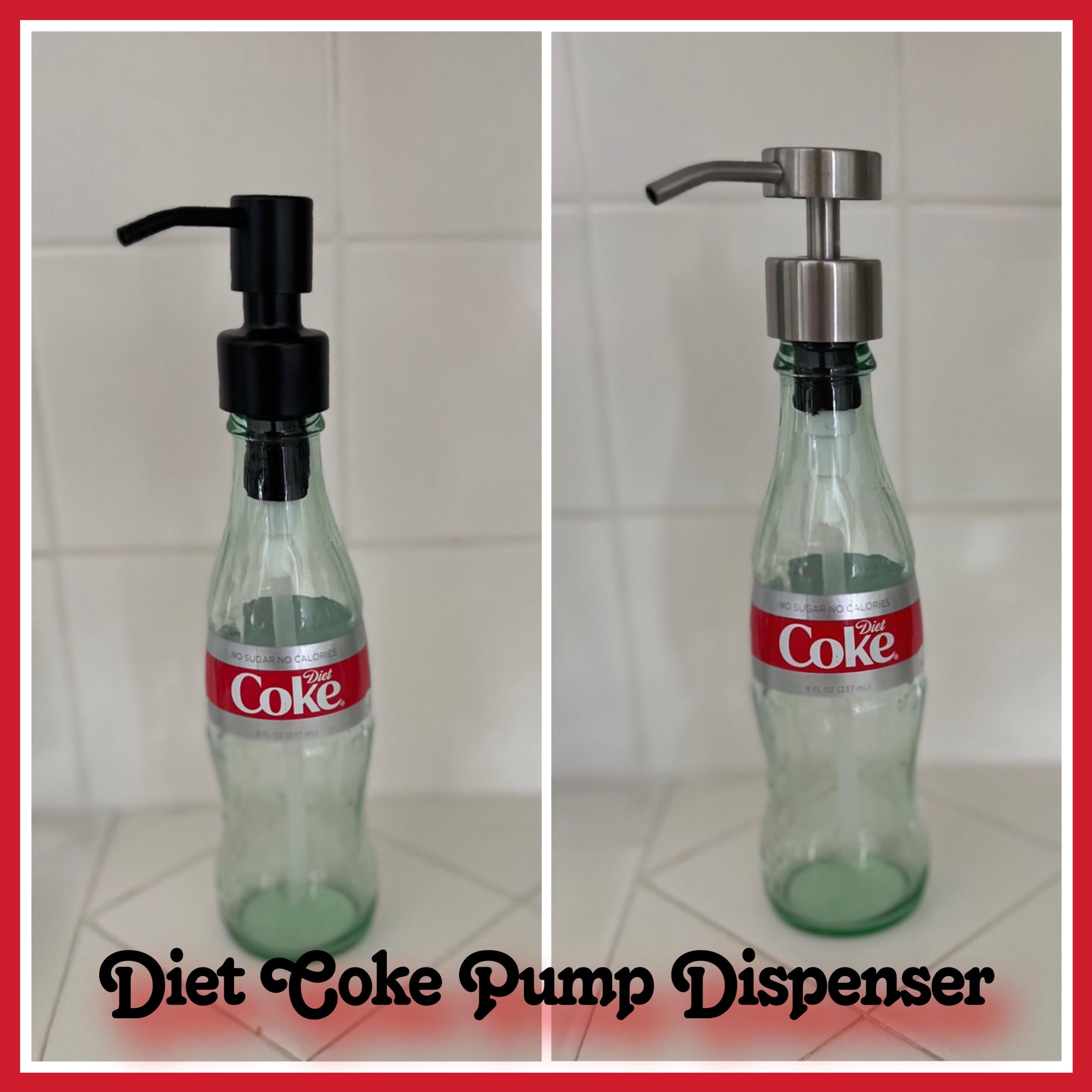 Classic Coca Cola + Diet Coke Bottle Pump Dispenser | Vintage Glass ...