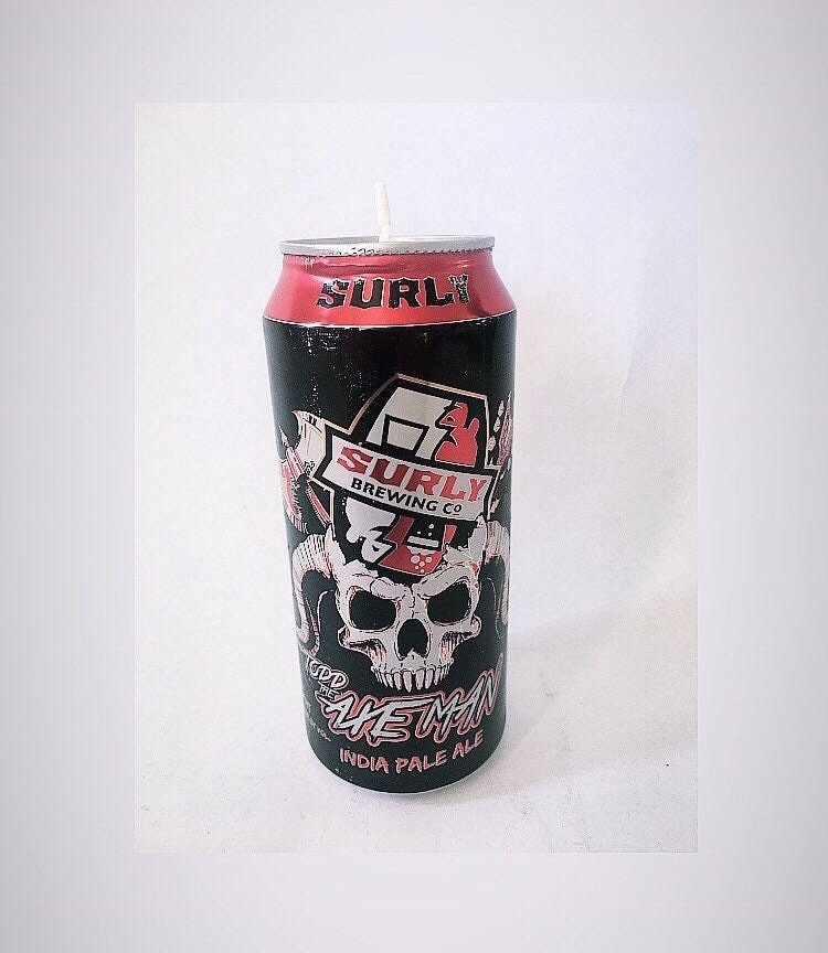 Axe Man IPA Surly Brewing Company Beer Can Candle 16oz - Etsy