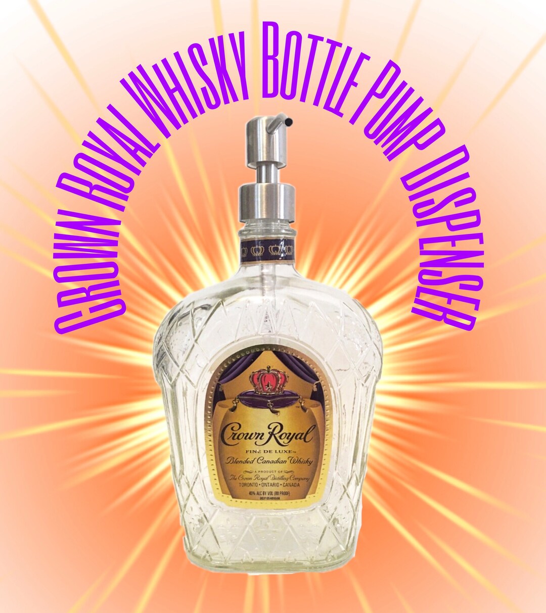 Crown Royal Blended Canadian Whiskey | Whiskey Bottle Pump Dispenser ...