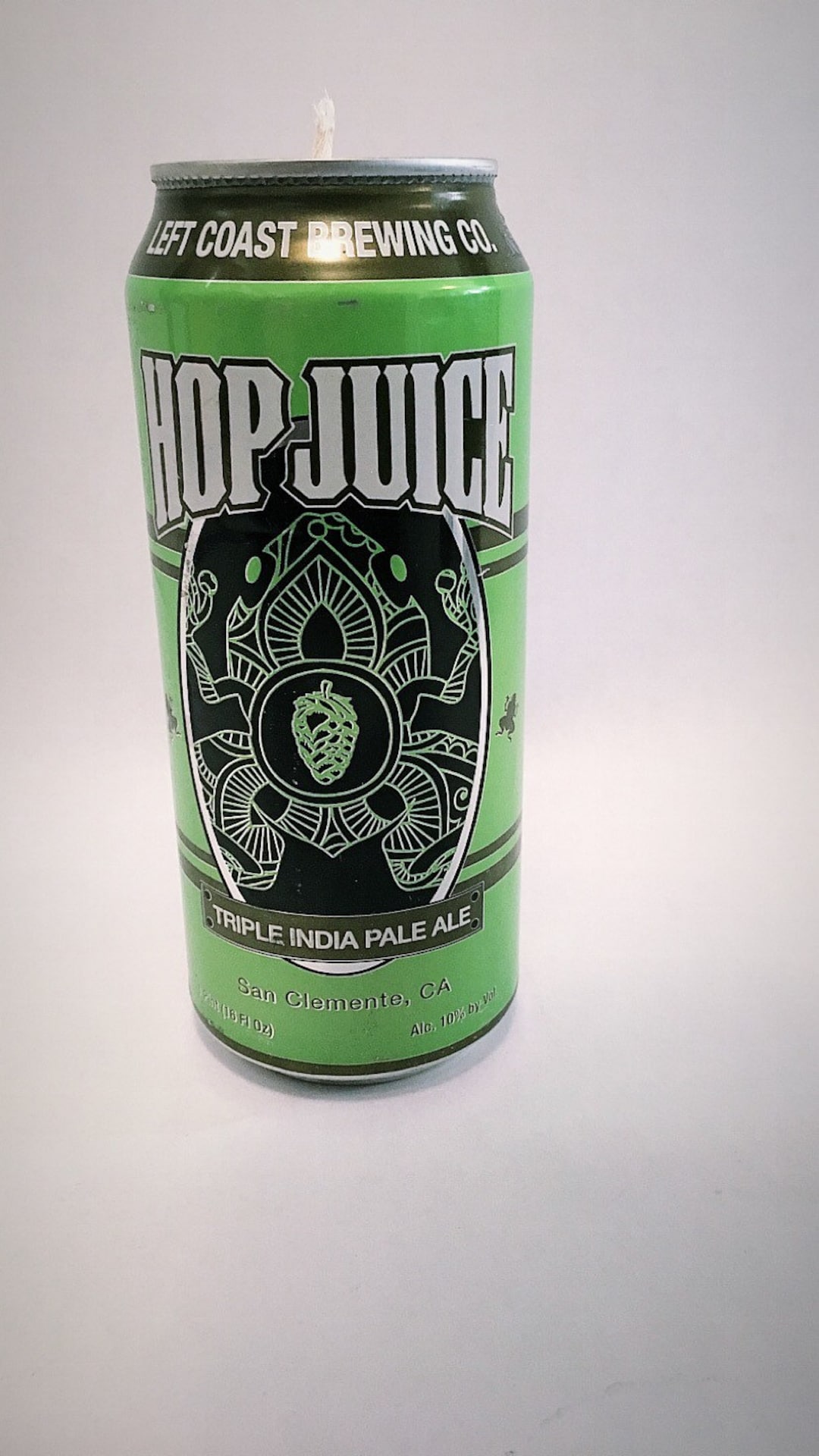 Beer CANdle: Left Coast Brewing Co. - Hop Juice Triple IPA (16oz can ...