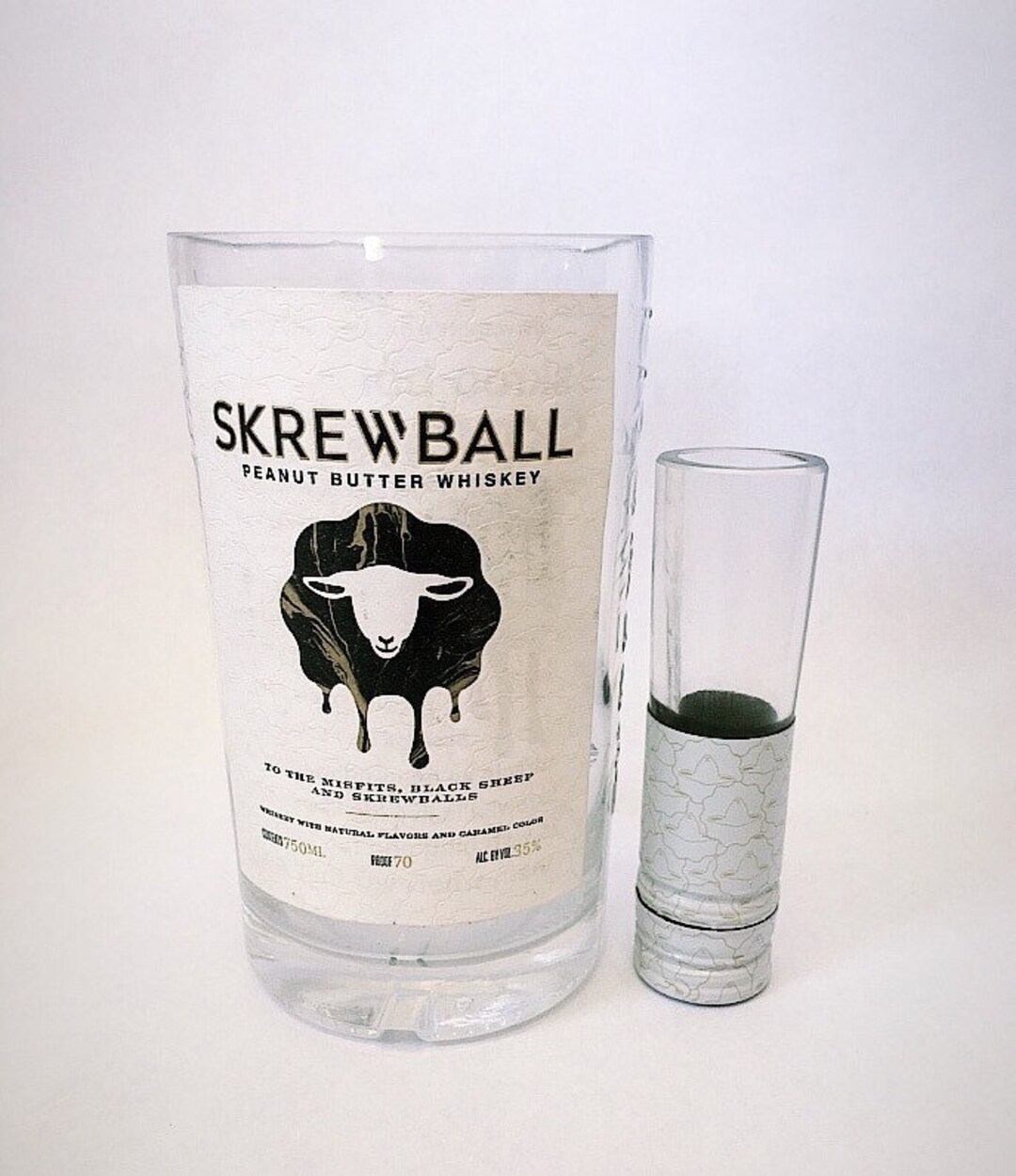 Screwball Whiskey Pint Glass Set OR Pint Glass & Shot Glass Set - Etsy
