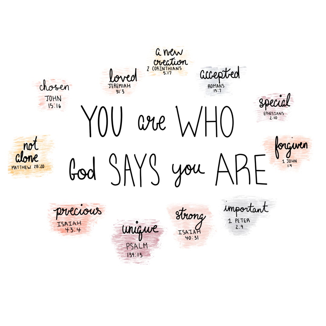 Who You Say I Am- Sticker - Etsy