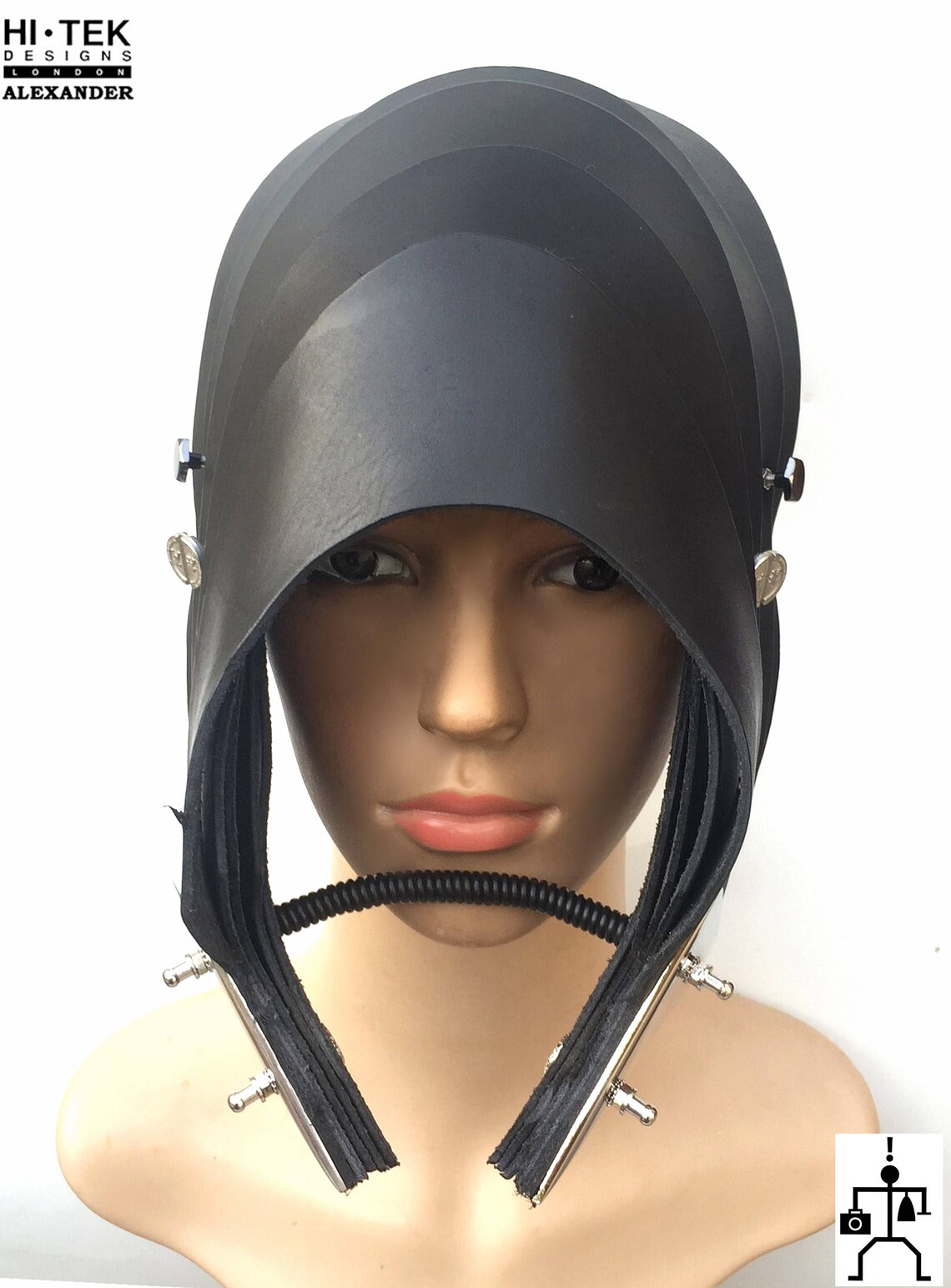 Handmade Leather Transformer Hat: Futuristic Sci-fi Headpiece - Etsy