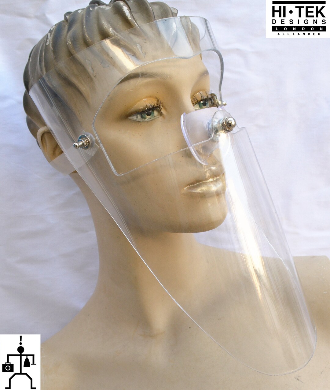 Hi Tek Alexander Handmade Futuristic Mask: Sci-fi Costume Headwear ...