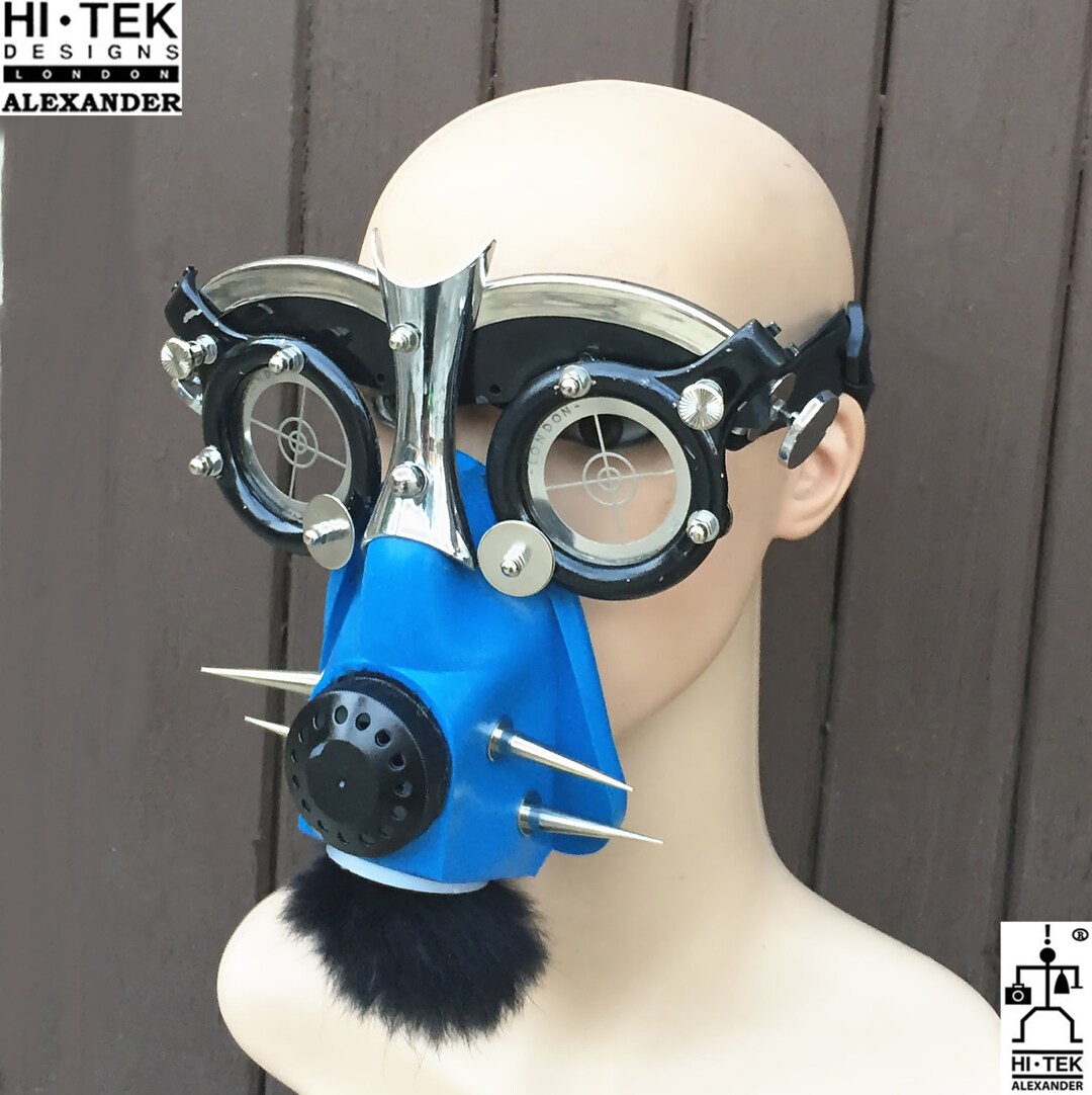 Handmade Sci-fi Steampunk Mask: Futuristic Party Costume Headpiece - Etsy