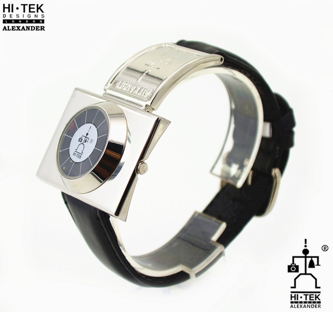 Hi Tek Black Leather Goth Steampunk Retro Futuristic Unusual Unisex ...