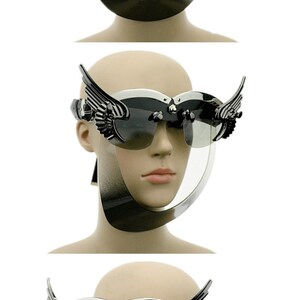 Handmade Steampunk Winged Eyewear: Futuristic Cyber Goggles - Etsy