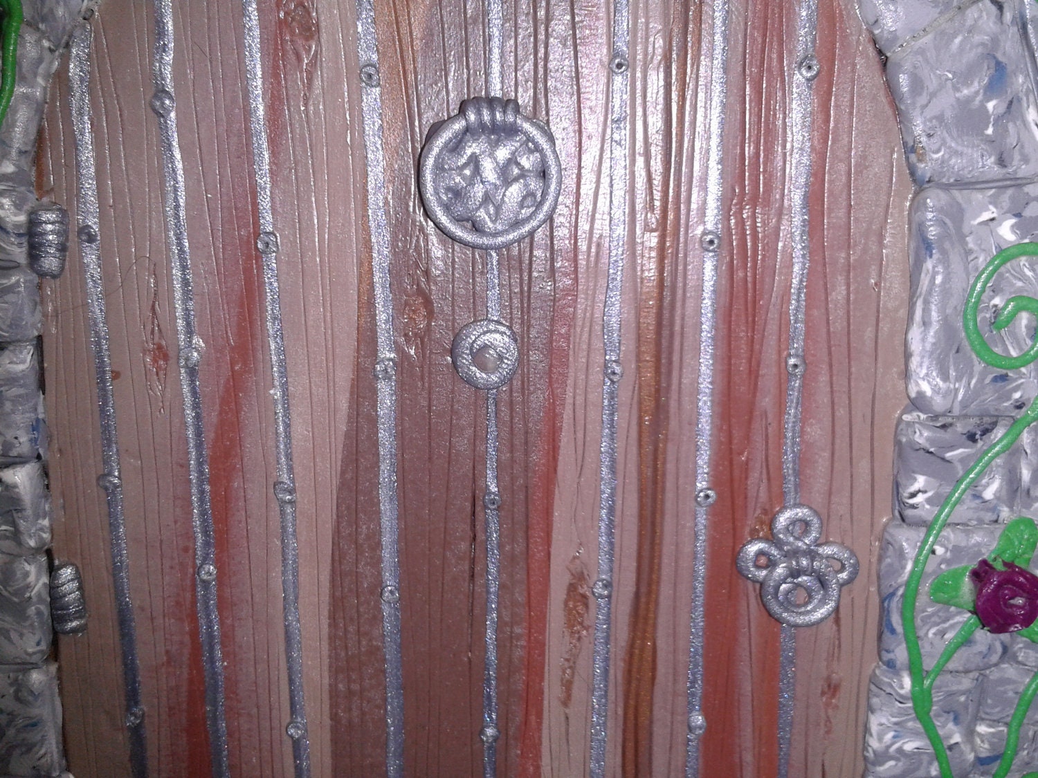 Magical Fairy Door With Gargoyle and Welcome Mat - Etsy