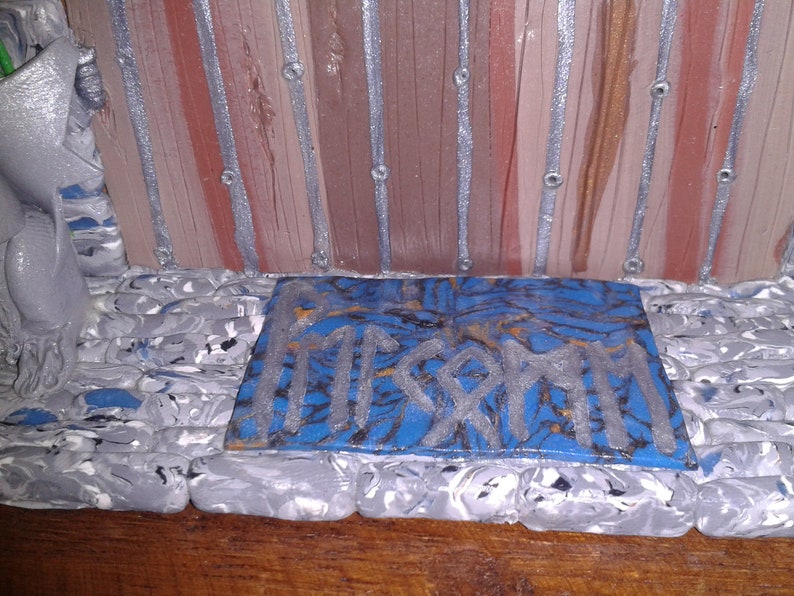 Magical Fairy Door With Gargoyle and Welcome Mat - Etsy