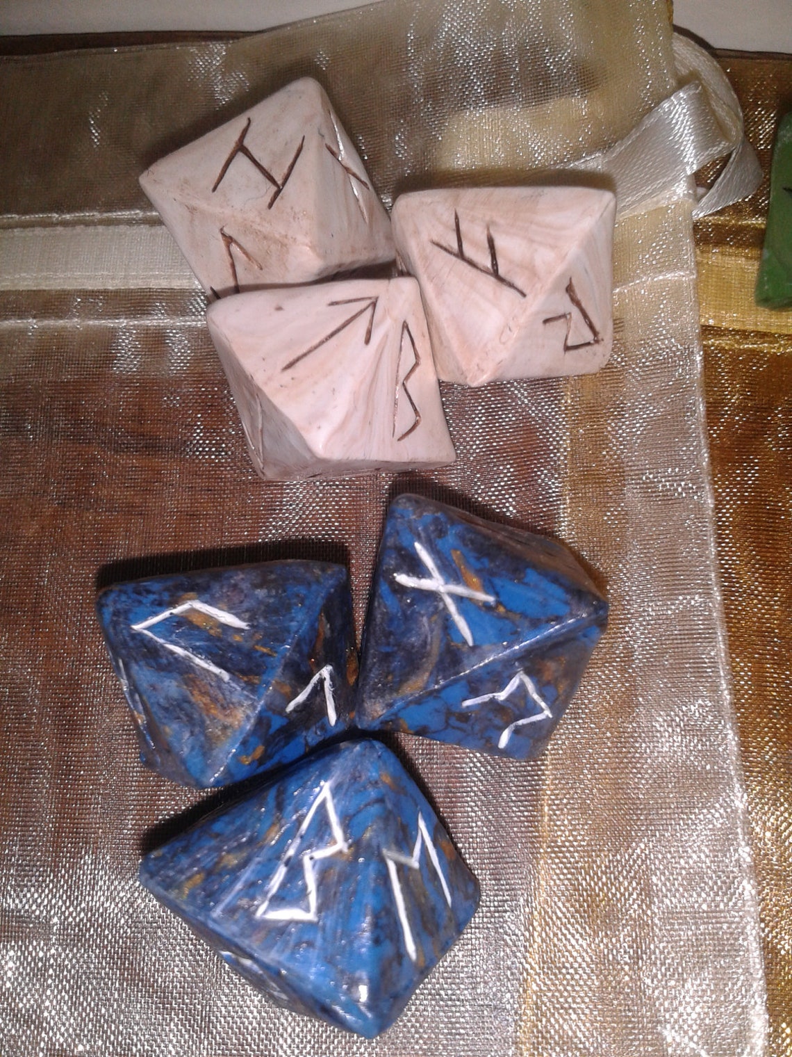 Elder Futhark Rune Dice 8 Sided set of 3 - Etsy