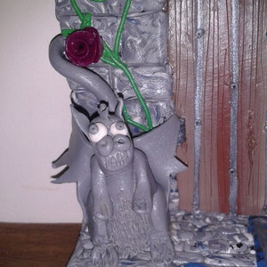 Magical Fairy Door With Gargoyle and Welcome Mat - Etsy