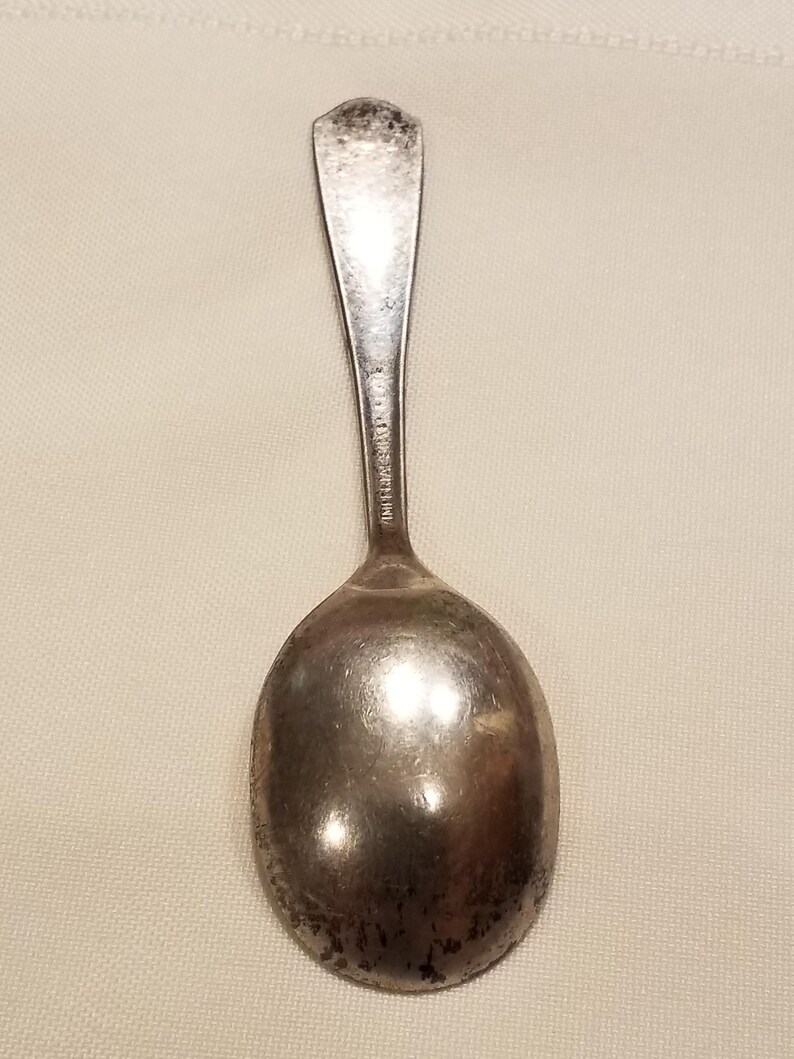 Vintage 1940's Silver Plated Baby Spoon. Newborn Gift. Collector's ...