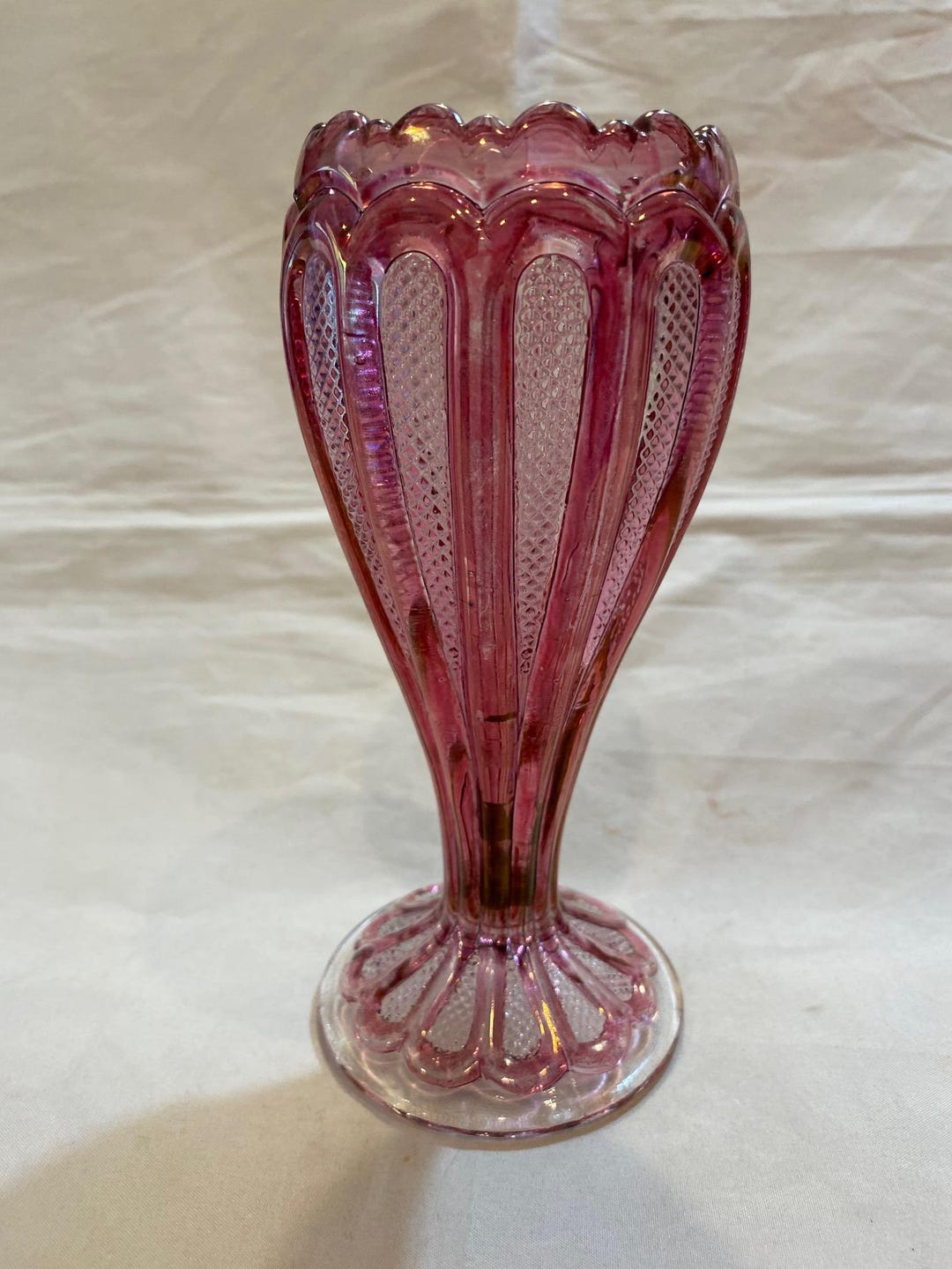 An Early American Pattern Glass (EAPG) Vase in the U.S. Glass "texas ...