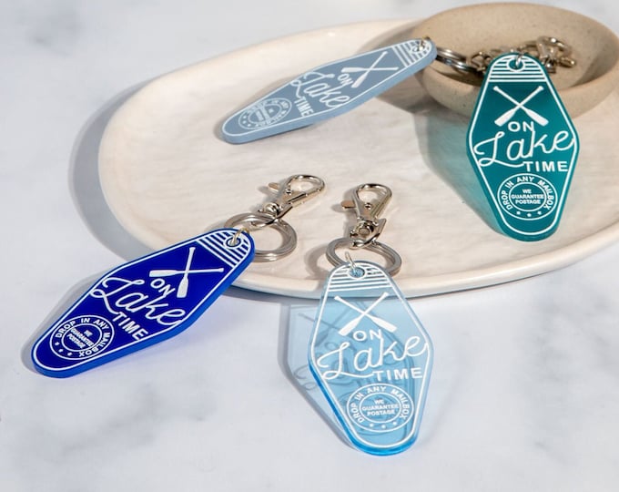 Lake Life Keychain, Lake Life Nautical Snap Tab FOB Key Chain, Outdoor ...