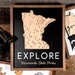 Minnesota State Park Sign | Explore Sign | Engraved 3D | Hike | Outdoor ...