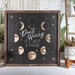 Just a Phase Wood Sign | Moon Phases Sign | 3D | Engraved | Boho Style ...