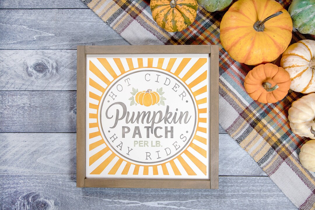 Pumpkin Patch Wood Sign | Seasonal Decor | Fall Wood Sign | Distressed ...