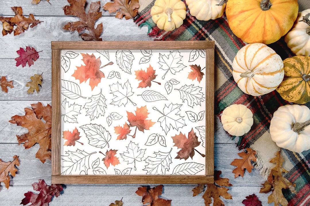 Fall Leaves Wood Sign | Layering Sign | Fall Decor | Seasonal ...