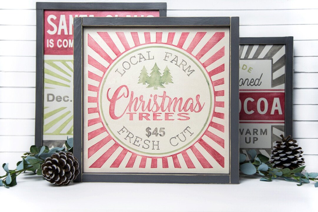 Christmas Tree Wood Sign Christmas Sign Seasonal Decor Holidays ...